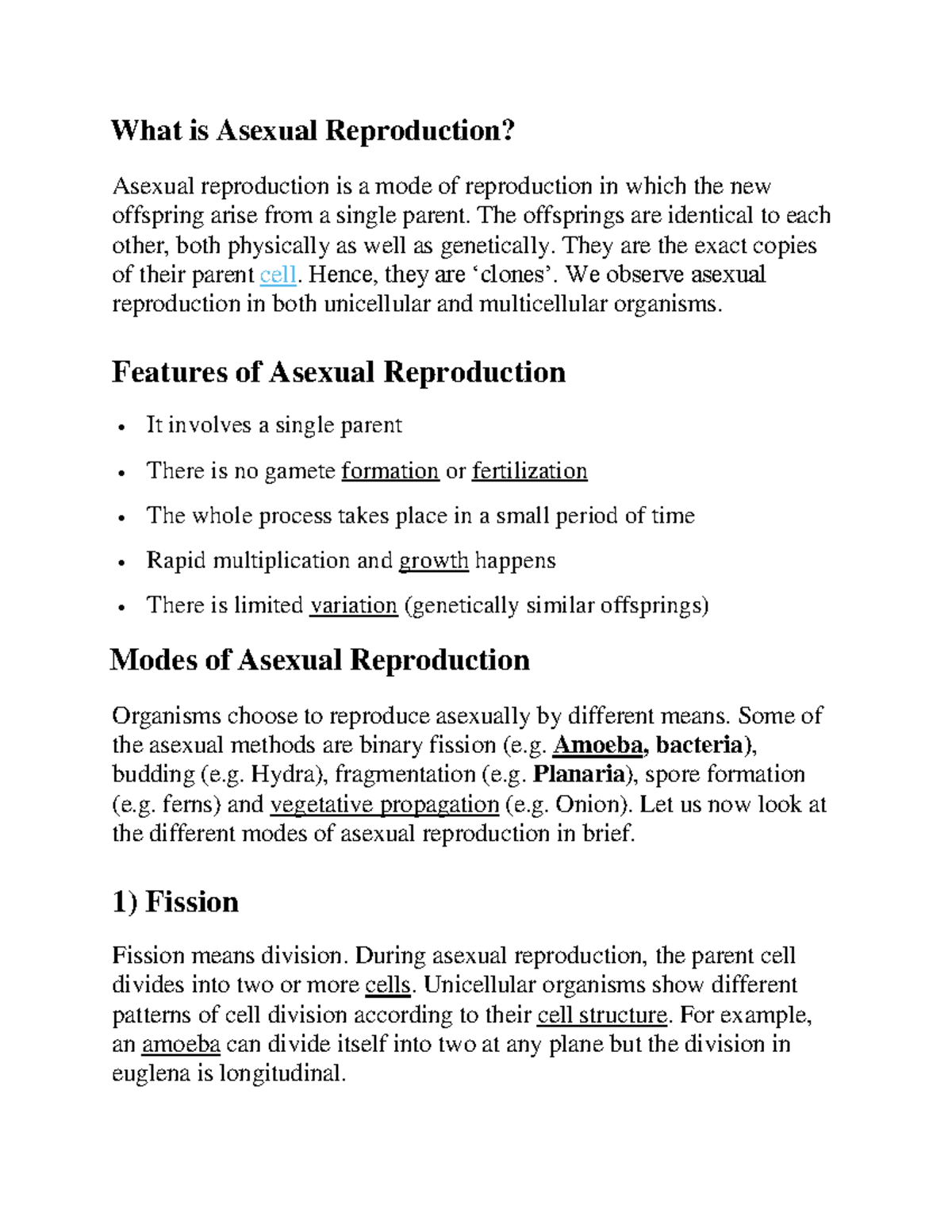 Textbook on asexual reproduction - What is Asexual Reproduction ...