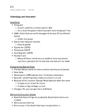 6 - apush 6.4 - Studocu