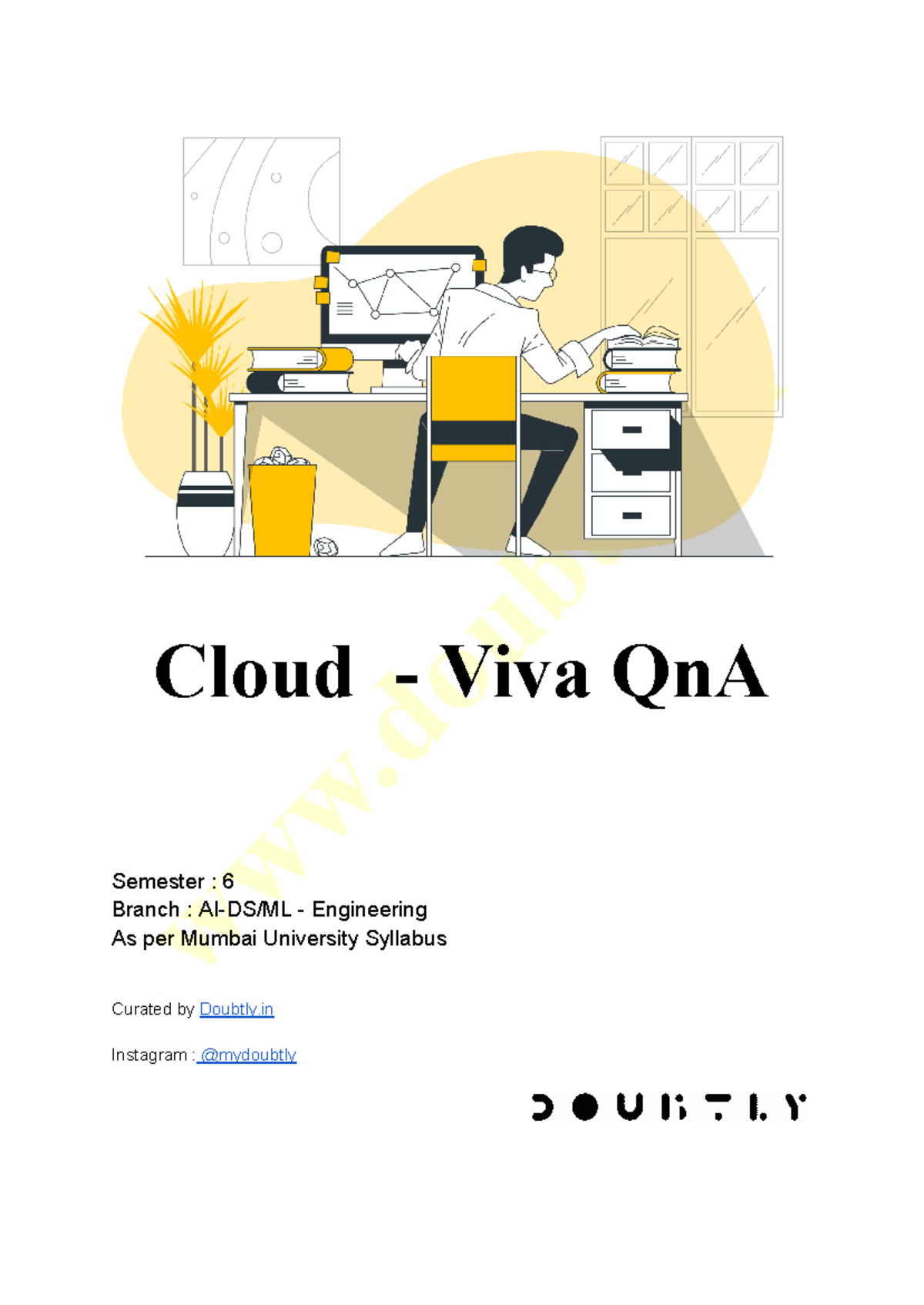 CC - Viva Qn A Doubtly - doubtly Cloud - Viva QnA Semester : 6 Branch : AI-DS/ML - Engineering ...