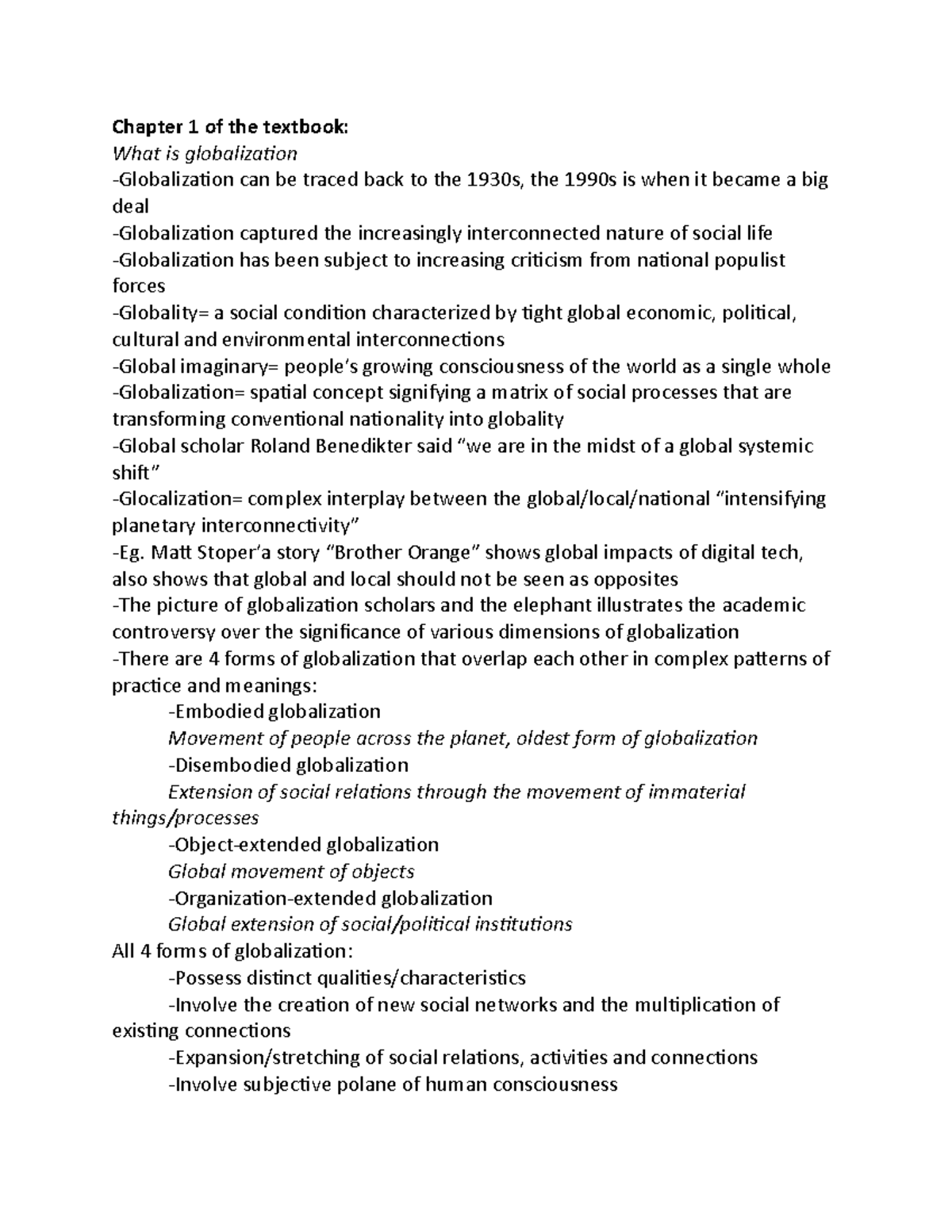 Globalzn MID TERM Review 2020 midterm - Global 1A03 - McMaster - Studocu