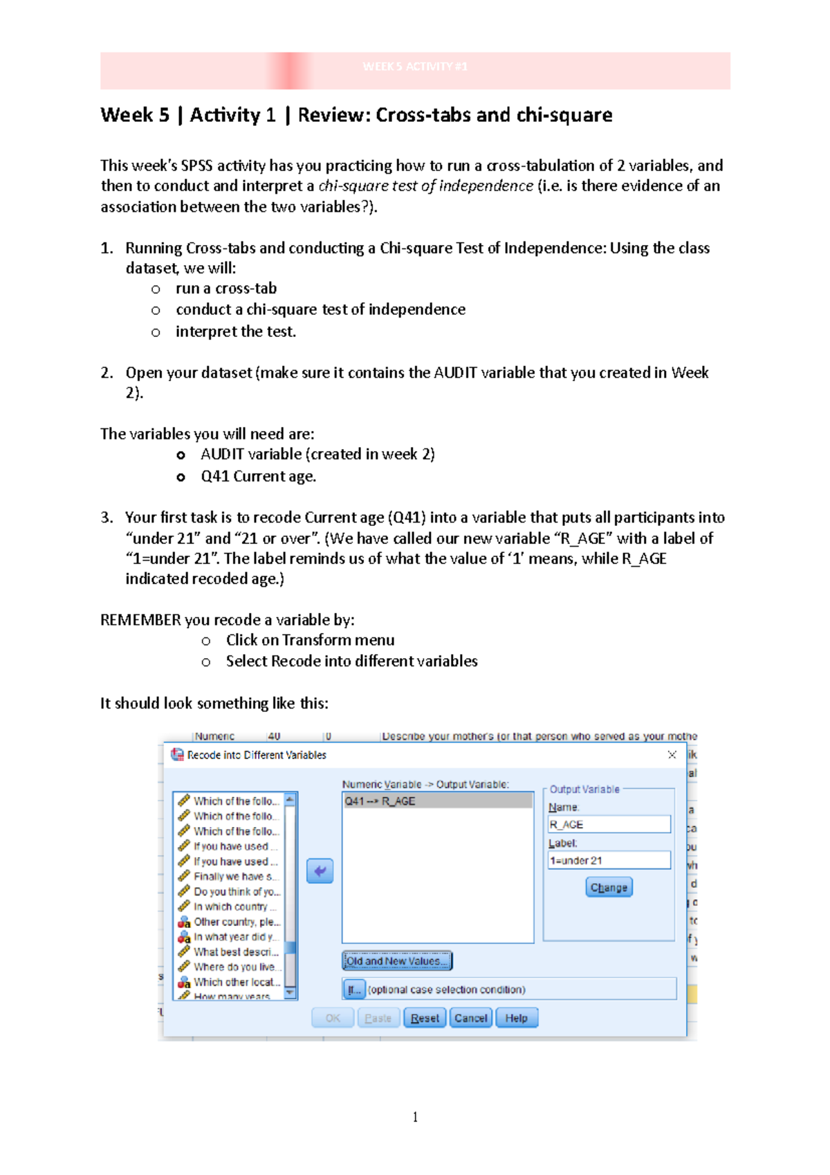 Week 5 Activity 1(1) - assessment questions - Week 5 | Activity 1 ...