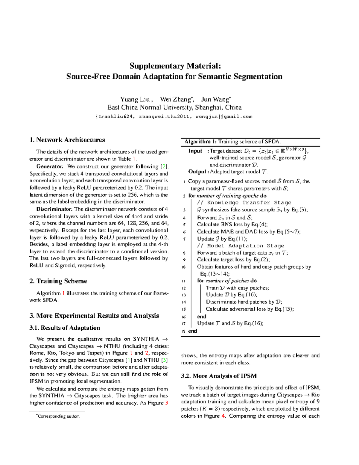 Liu Source-Free Domain Adaptation CVPR 2021 supplemental - Supplementary Material: Source-Free ...
