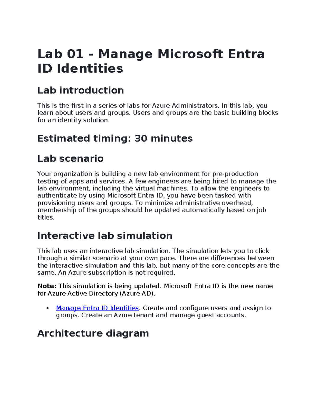LAB 01-Manage Entra ID Identities - Lab 01 - Manage Microsoft Entra ID ...