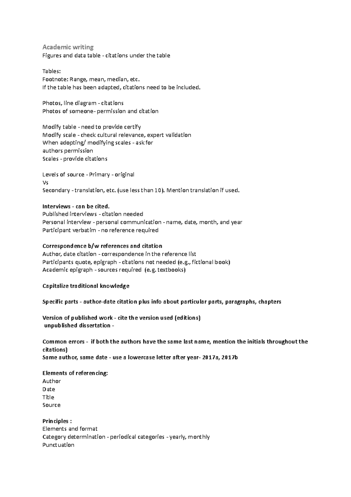 Academic writing - Academic writing Figures and data table - citations ...