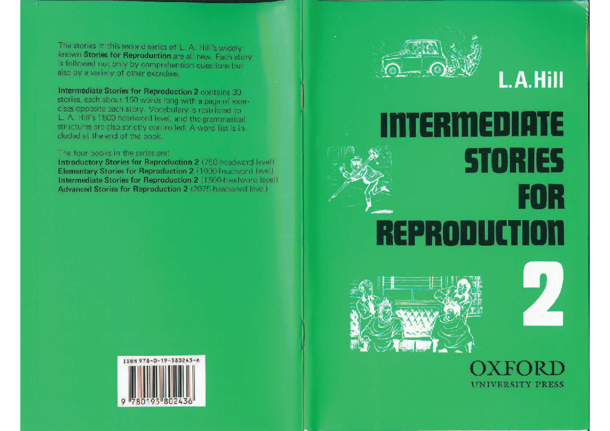Hill l a intermediate stories for reproduction 2 - English - Studocu