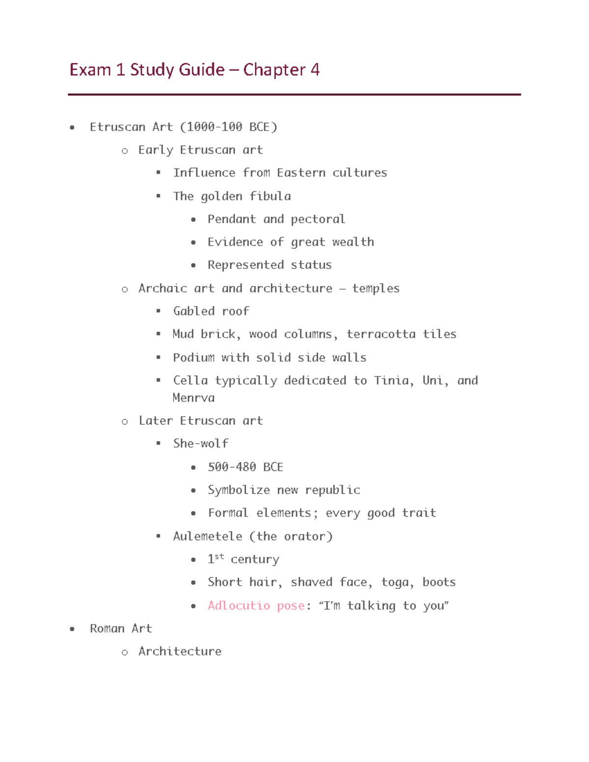 Exam 1 Study Guide - chapter 4 - Warning: TT: undefined function: 32 Exam 1 Study Guide ...