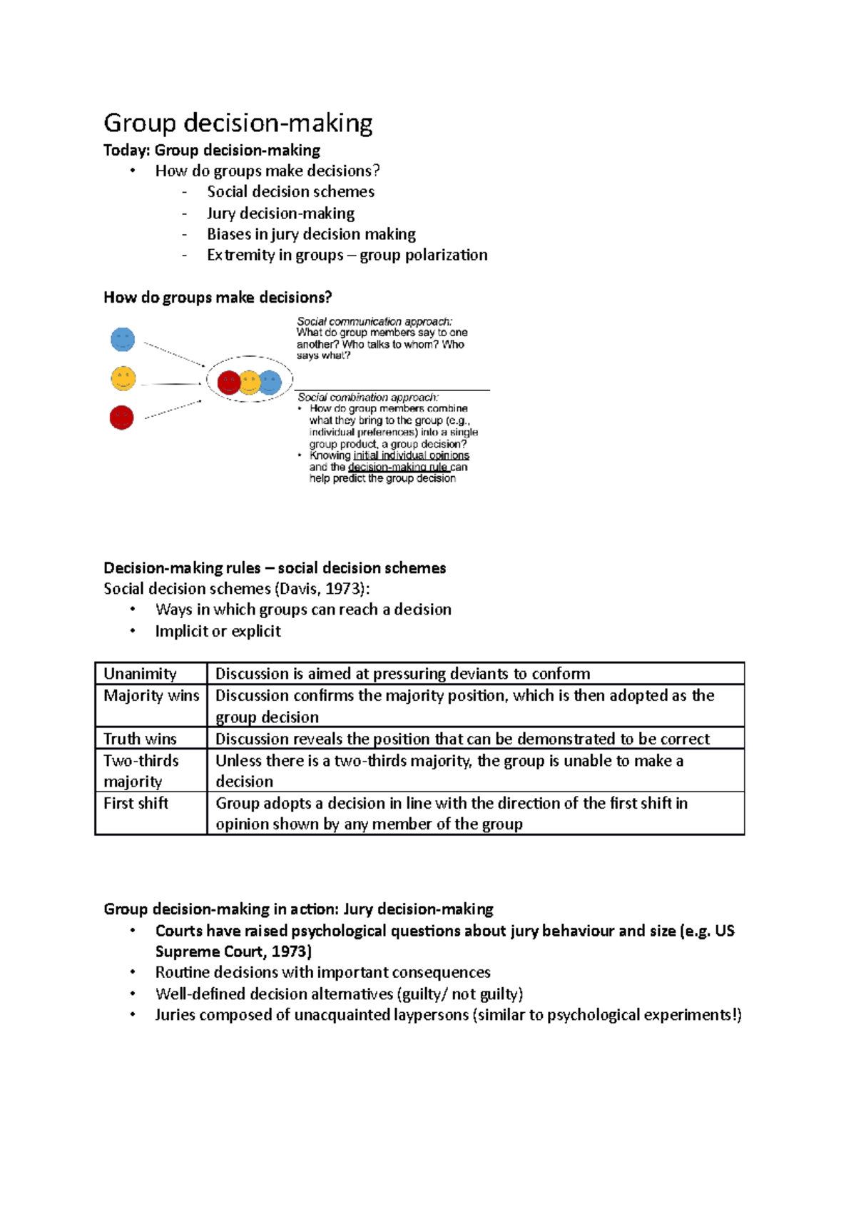 Group Decision Making - Group decision-making Today: Group decision ...