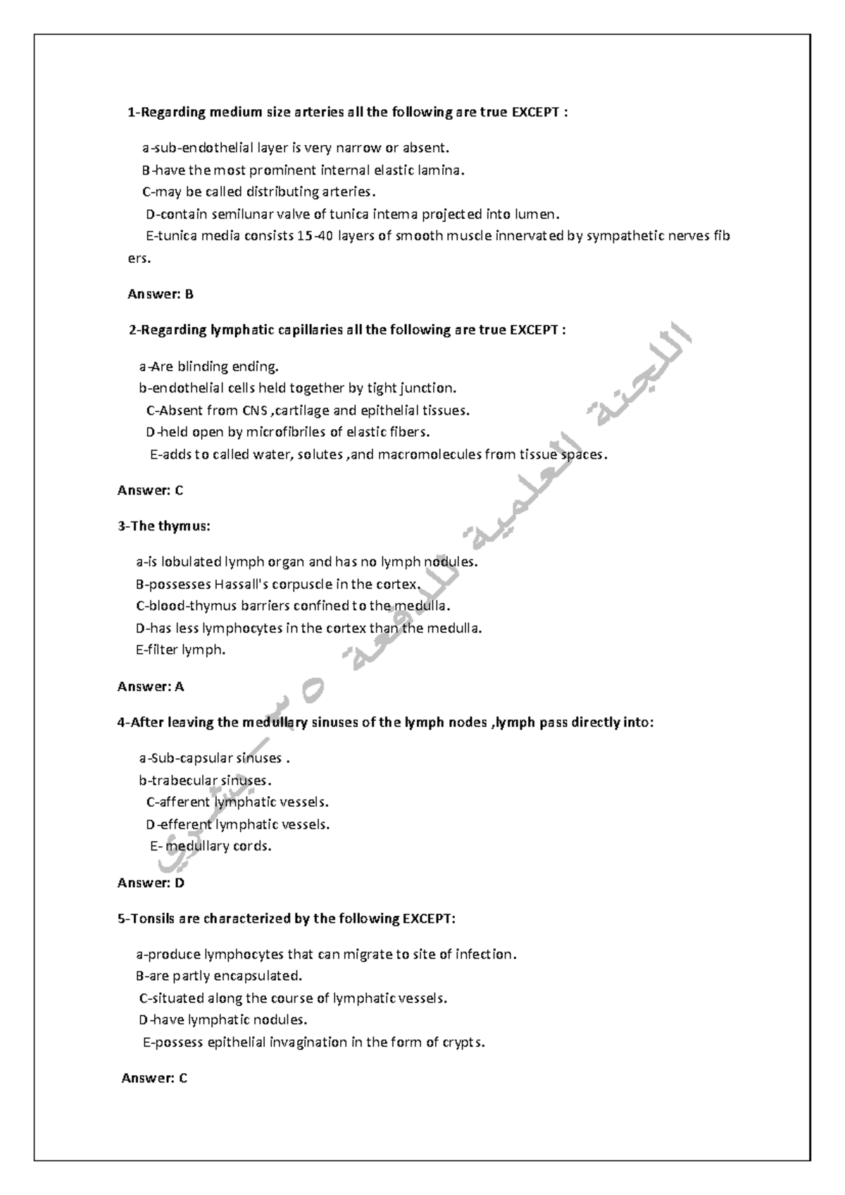 Sample_exams_to_post__1_ - 1 - Regarding medium size arteries all the ...