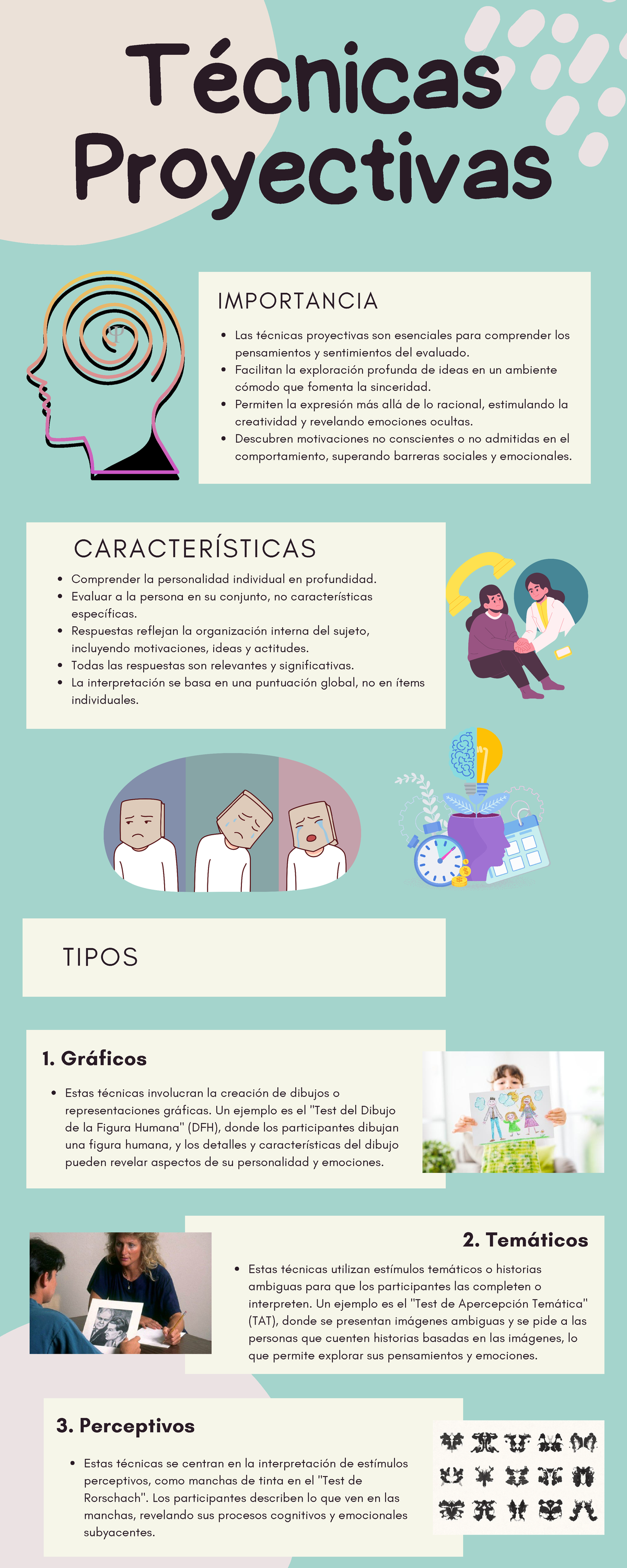 Semana 3 - infografia - IMPORTANCIA Las técnicas proyectivas son ...
