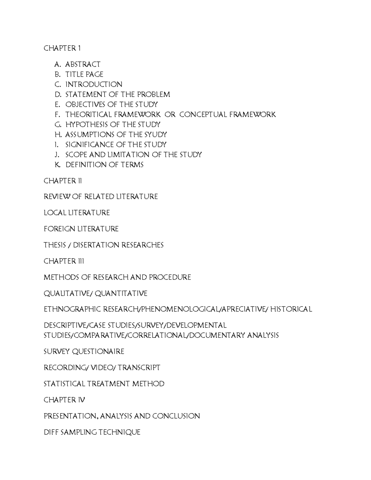 Parts-OF- Research - asdfghjklmnbvcxz - CHAPTER 1 A. ABSTRACT B. TITLE ...