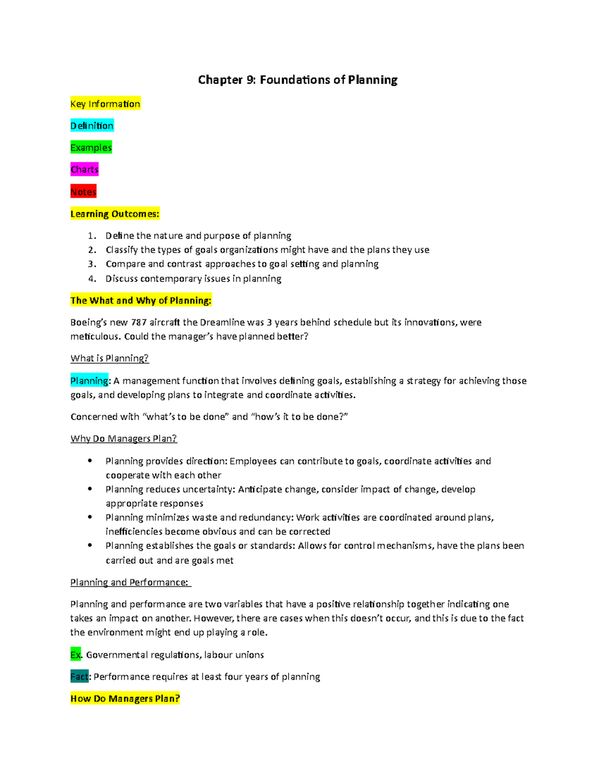 Chapter 9 Pearson Textbook Foundations of Planning - Chapter 9 ...