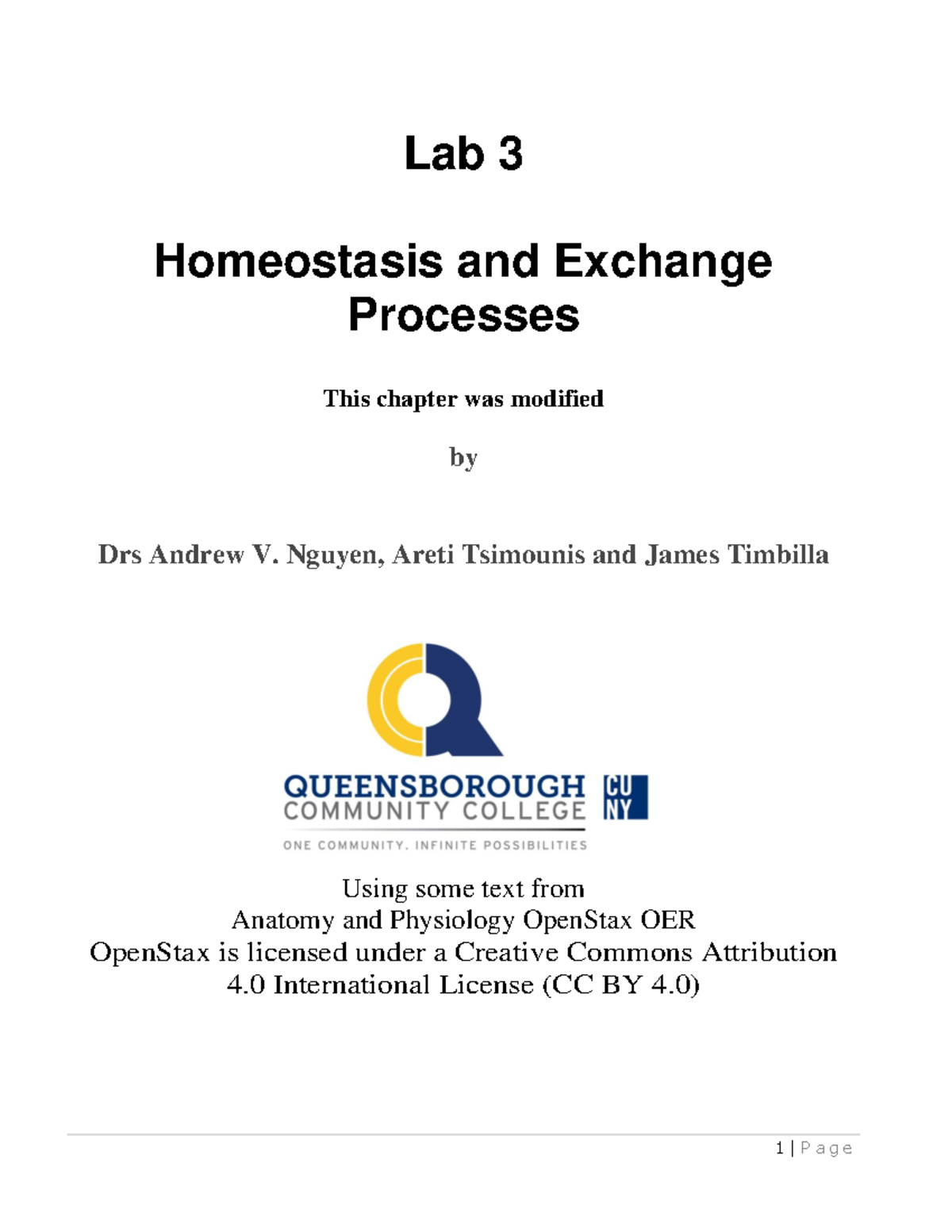 Lab 3 homeostasis and exchange processes Andrew JAT v2-AT - Lab 3 ...