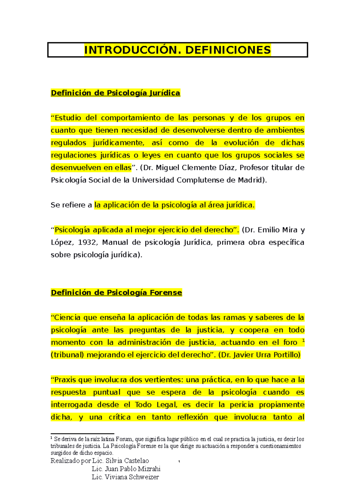 Introducción. Definiciones - INTRODUCCIÓN. DEFINICIONES Definición de ...