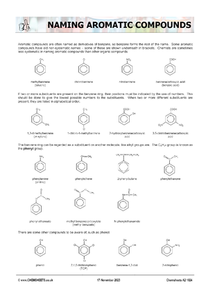 AQA A level Chemistry Revision Checklist - Chemistry Revision Checklist ...