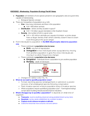 BIOL 204 M3 Ch 52 Community Ecology Notes - 03/30/2022 - Wednesday ...
