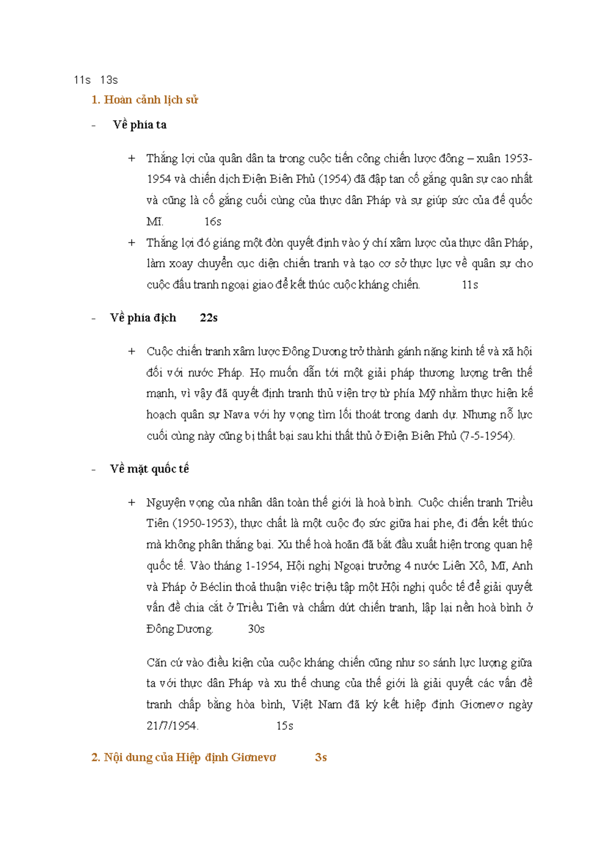Gionevo - 11s 13s 1. Hoàn cảnh lịch sử - Về phía ta Thắng lợi của quân ...