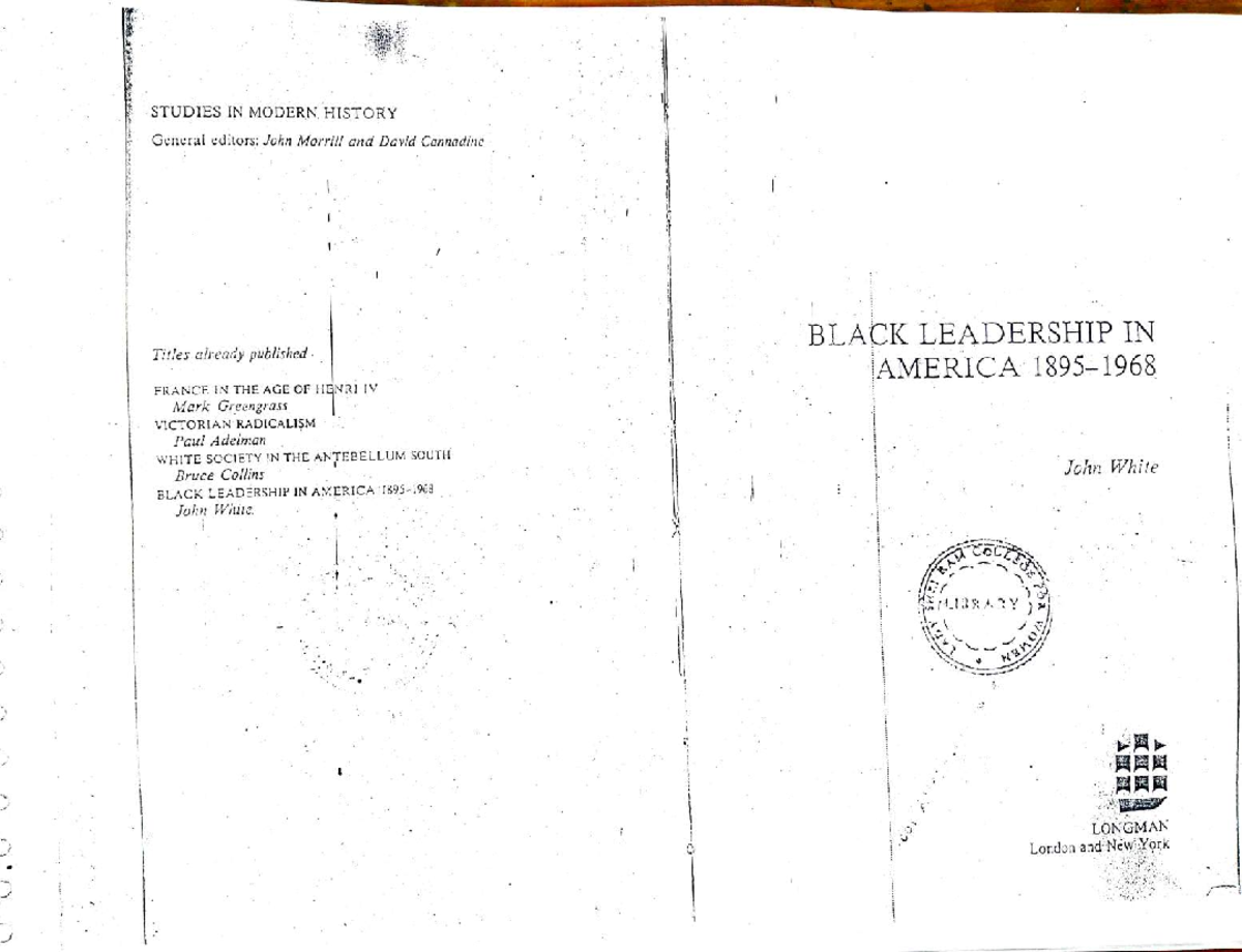 US history notes pdf - Ba Honours History - Studocu