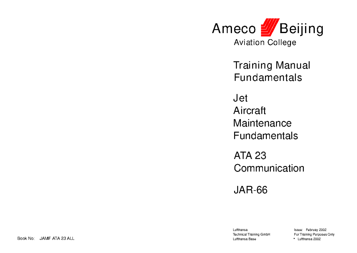 ATA 23 - Communications - ATA 23 Communication Book No: JAMF ATA 23 ALL ...