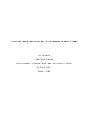[Solved] Identify typical language and literacy development ...