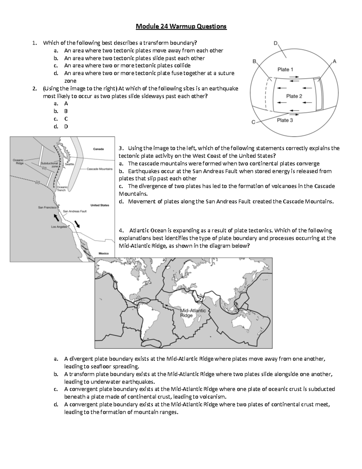 Module 24 Warmup Questions - Module 24 Warmup Questions Which of the ...