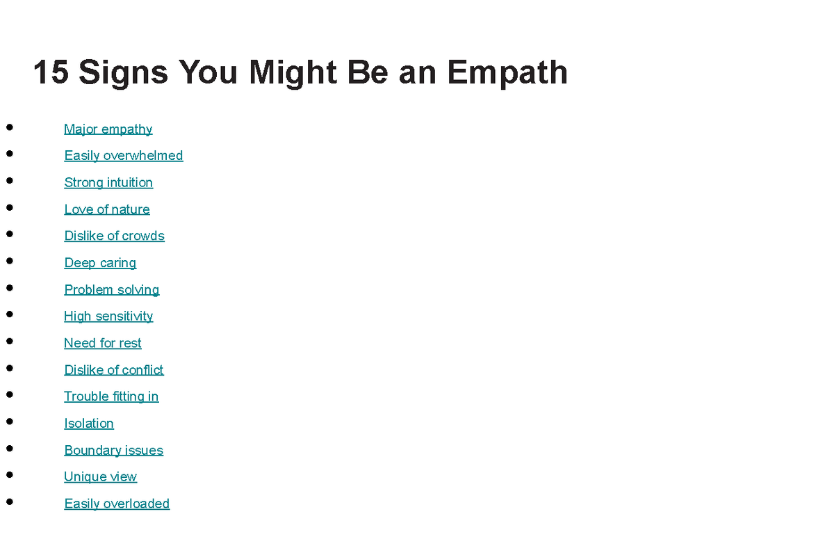 15 Signs You Might Be an Empath - 15 Signs You Might Be an Empath Major ...