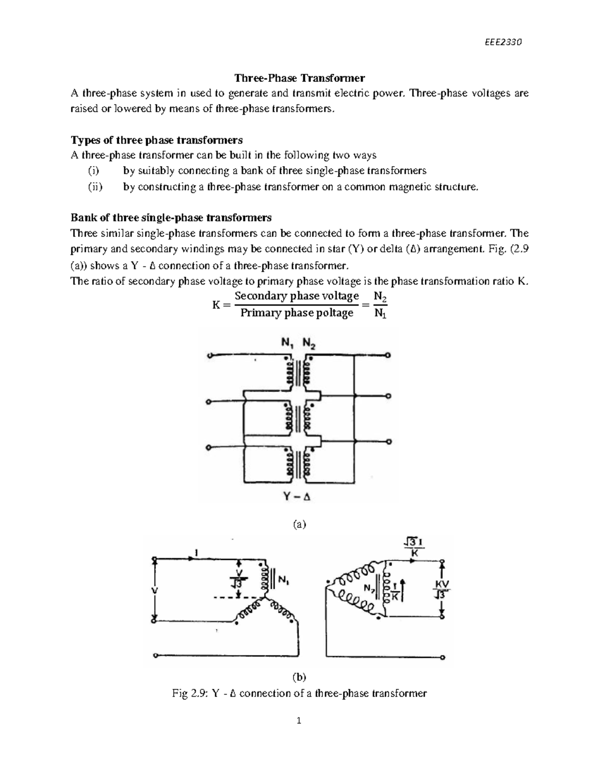 Transformers - Three Phase - Three-Phase Transformer A three-phase ...