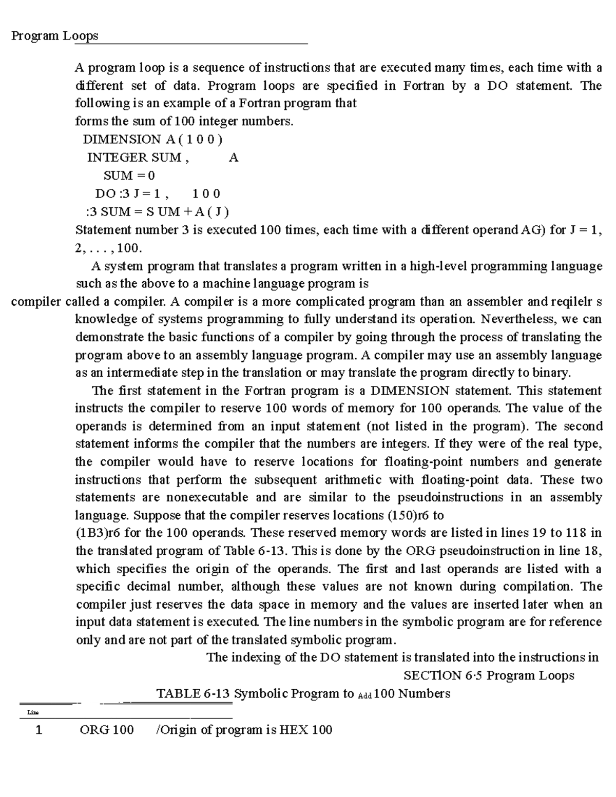 Program Loops - Program loops are specified in Fortran by a DO ...