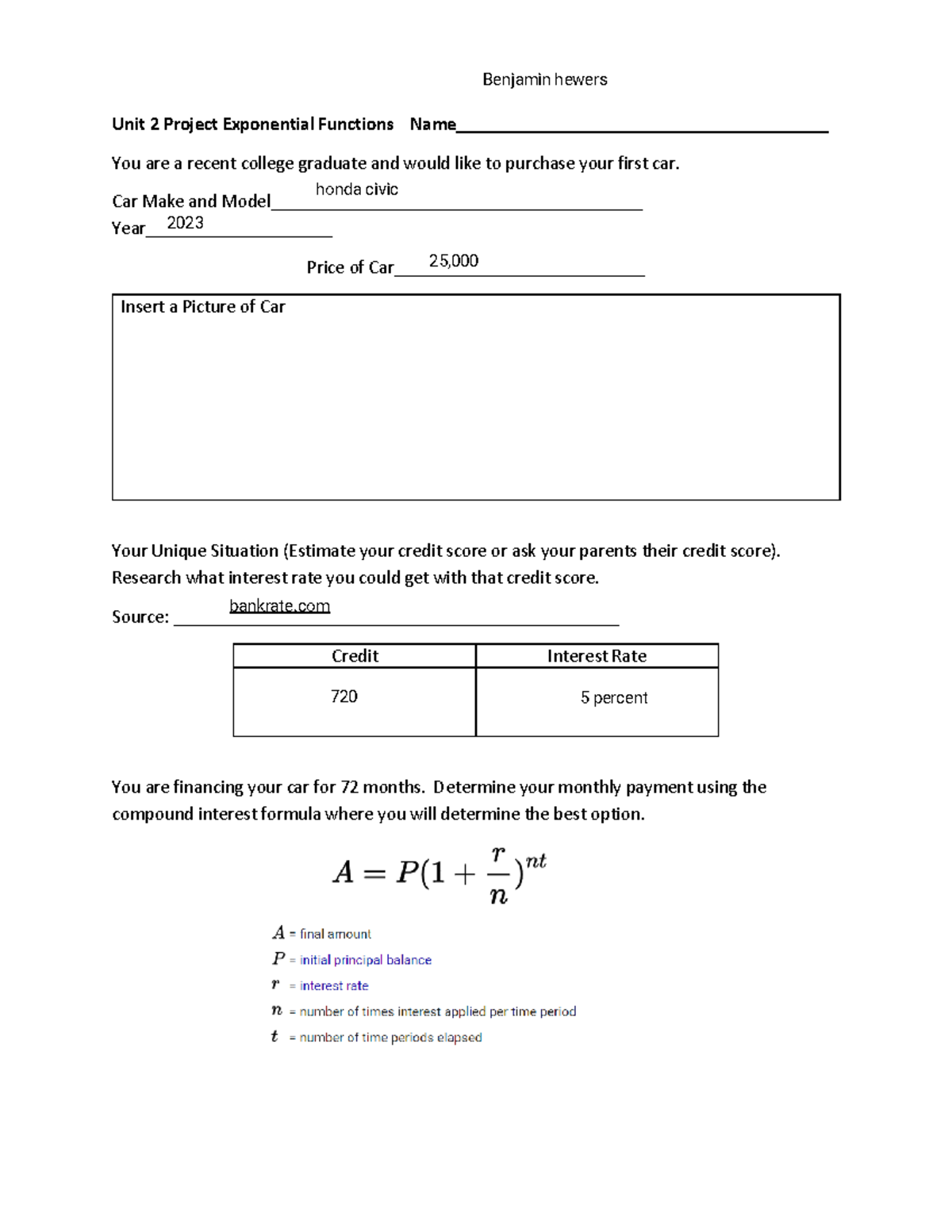 Kami Export - Benjamin Howery - Car Project - Unit 2 Project ...