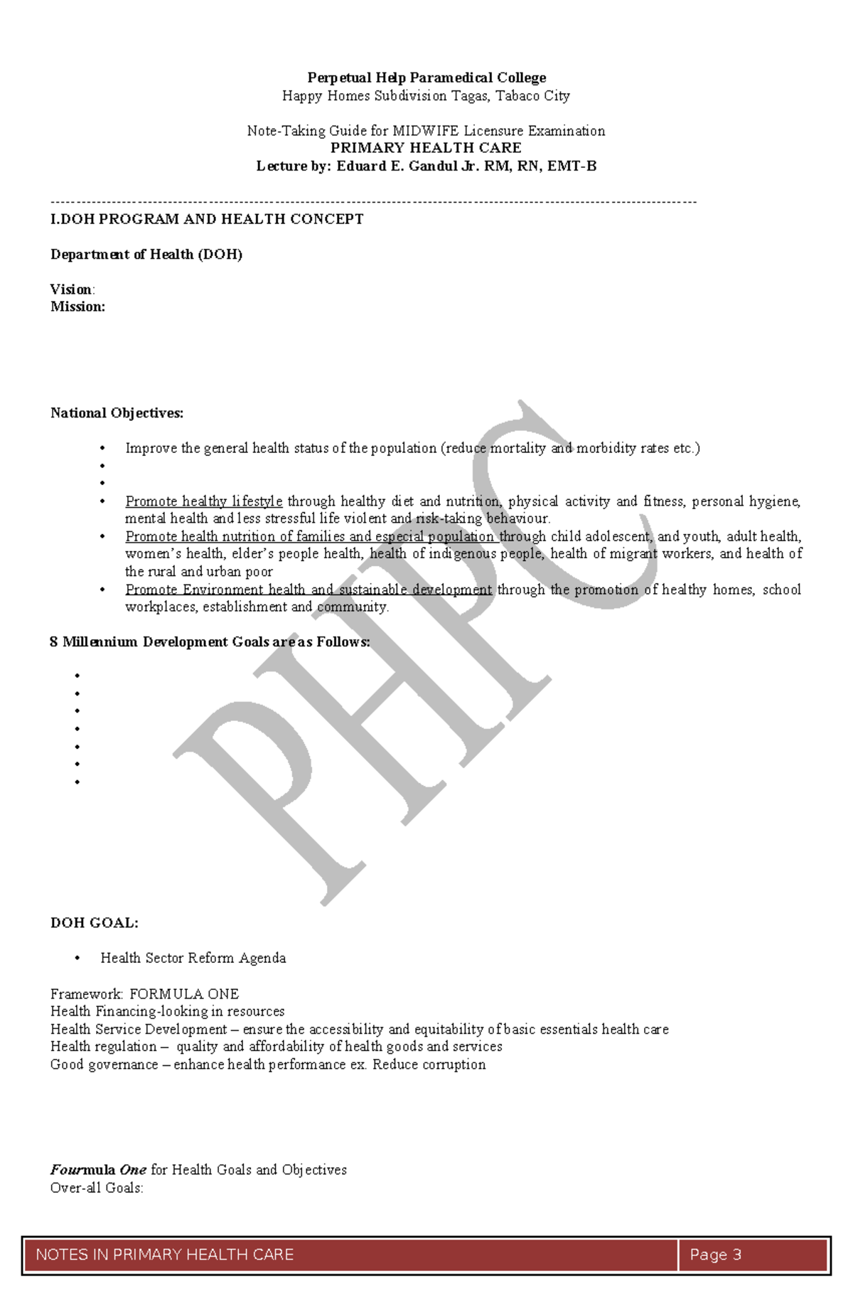 136481726 Primary Health Care Hand Outs for Students - Perpetual Help ...