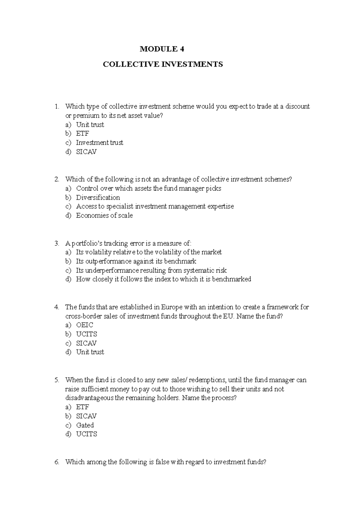 Module 4 CISI - This is an additional course cisi notes. - MODULE 4 ...