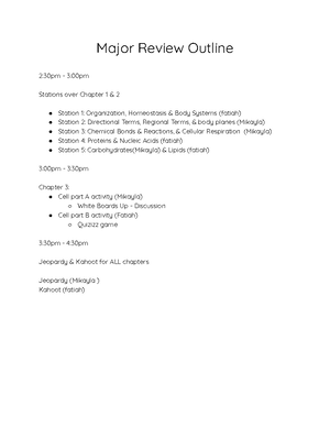 Skeletal system review - SKELETAL SYSTEM & JOINTS STATIONS REVIEW BIOL ...