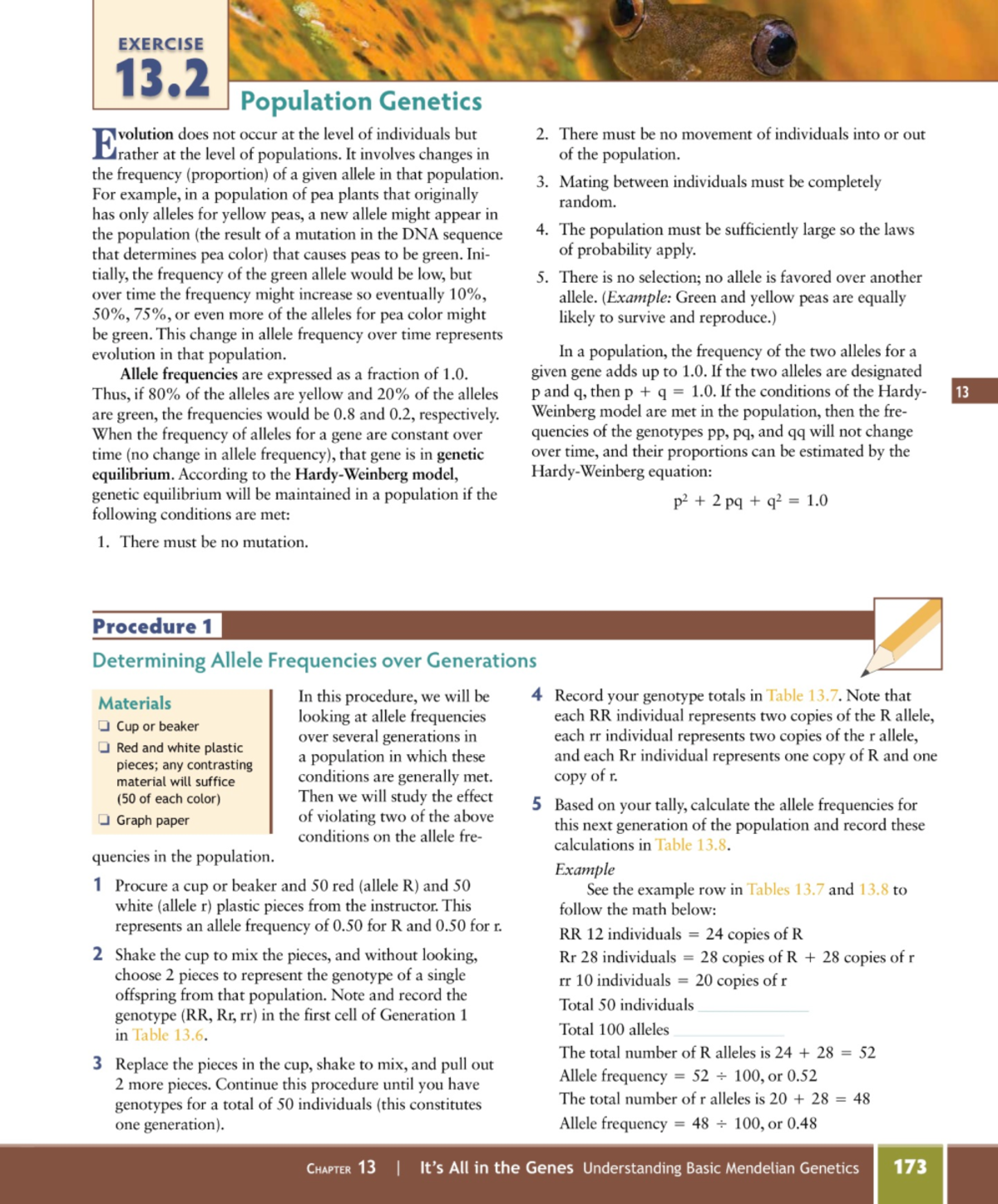 Ch. 13.2 Population Genetics - BIOL 1407 - Studocu