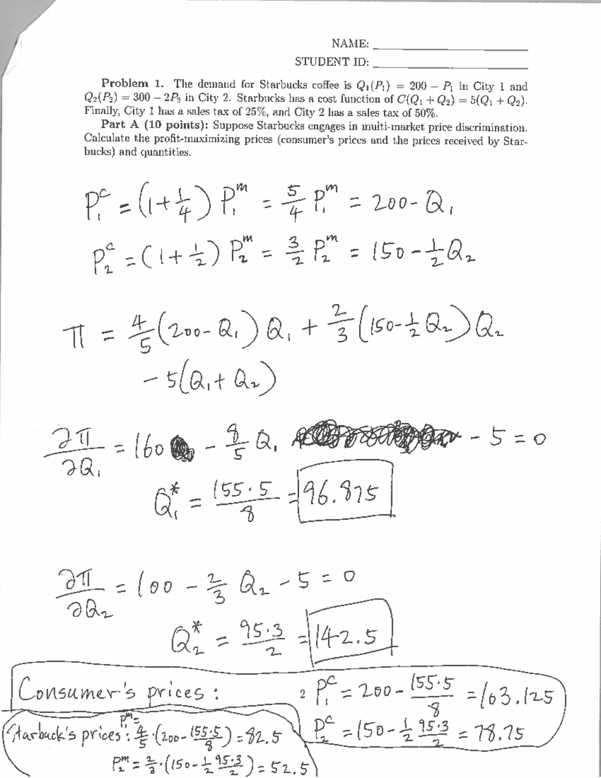 Midterm 100C Spring 2019 solution - ECON 100C - Studocu