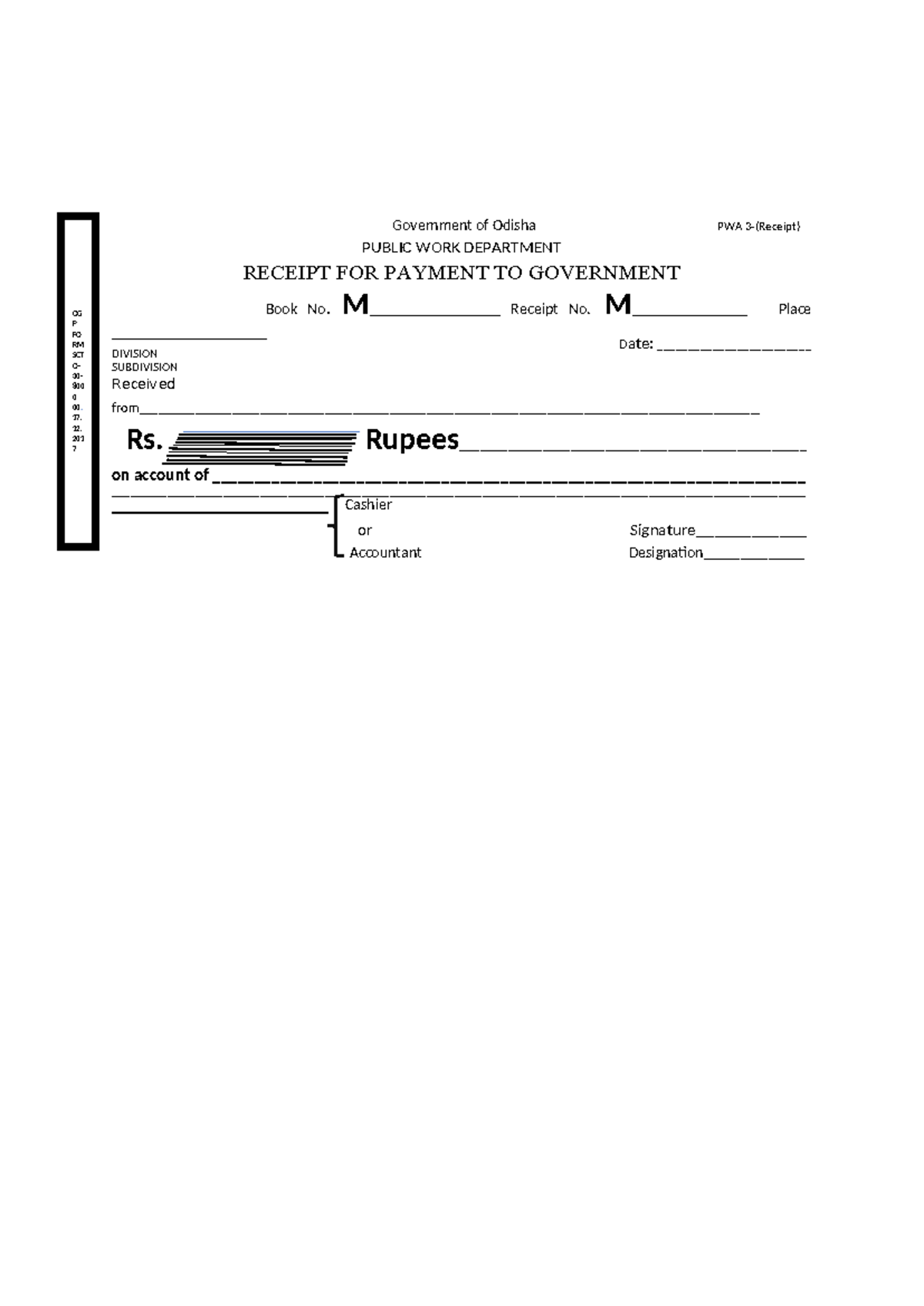 Pratap panda - vnsvn - Government of Odisha PWA 3-(Receipt) PUBLIC WORK ...