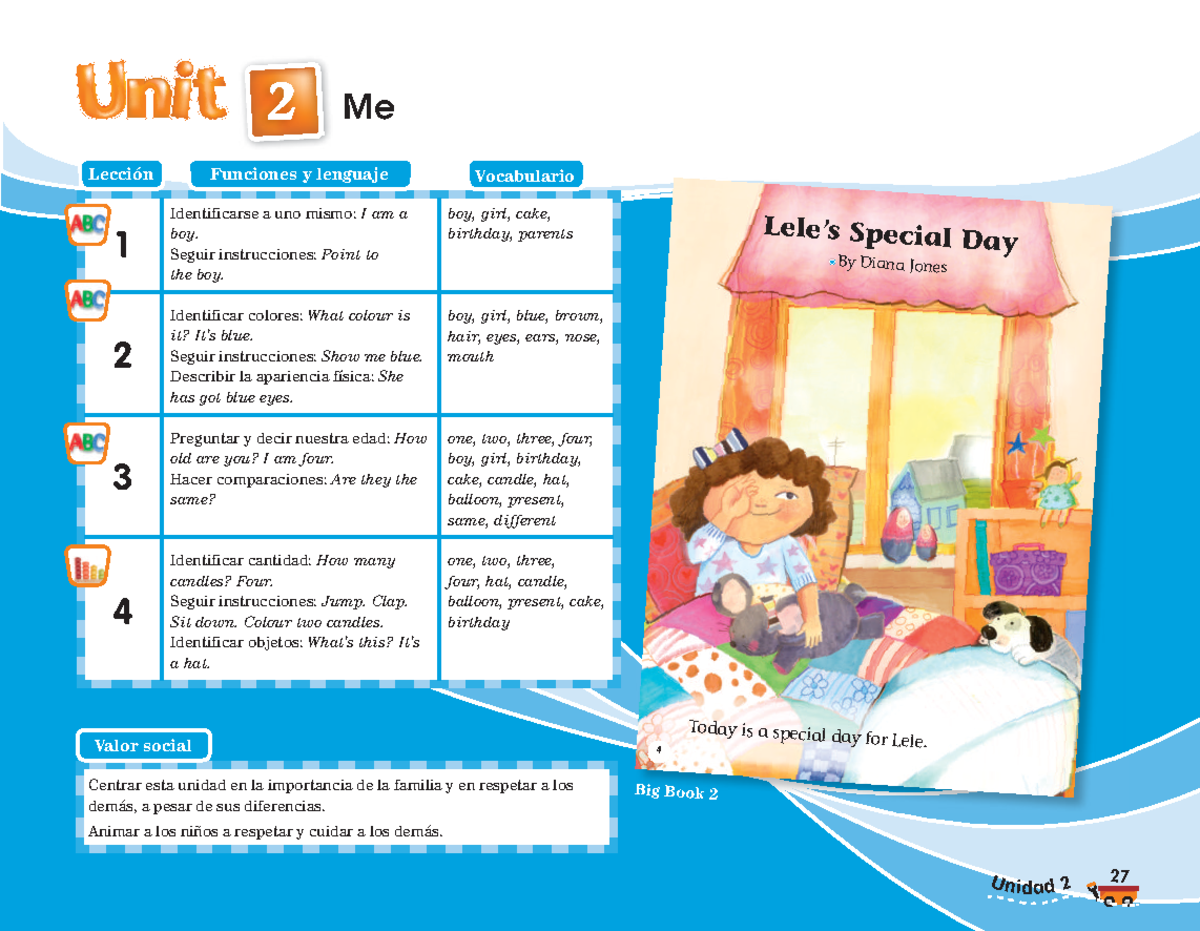 Toy Box 2. Teacher's Book (versión en castellano). Unidad 2 - 2 U 27 ...