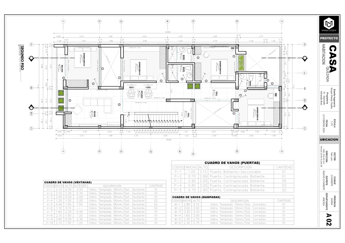 A2 Formato A3 - Plano de Planta - 21 2122232425 1011121314151617181920 P R O Y E C T O : SEGUNDO ...