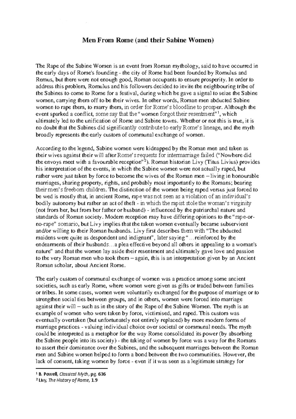 Rape of sabine women - ancient rome - gwat9029 || 503581848 Men From ...