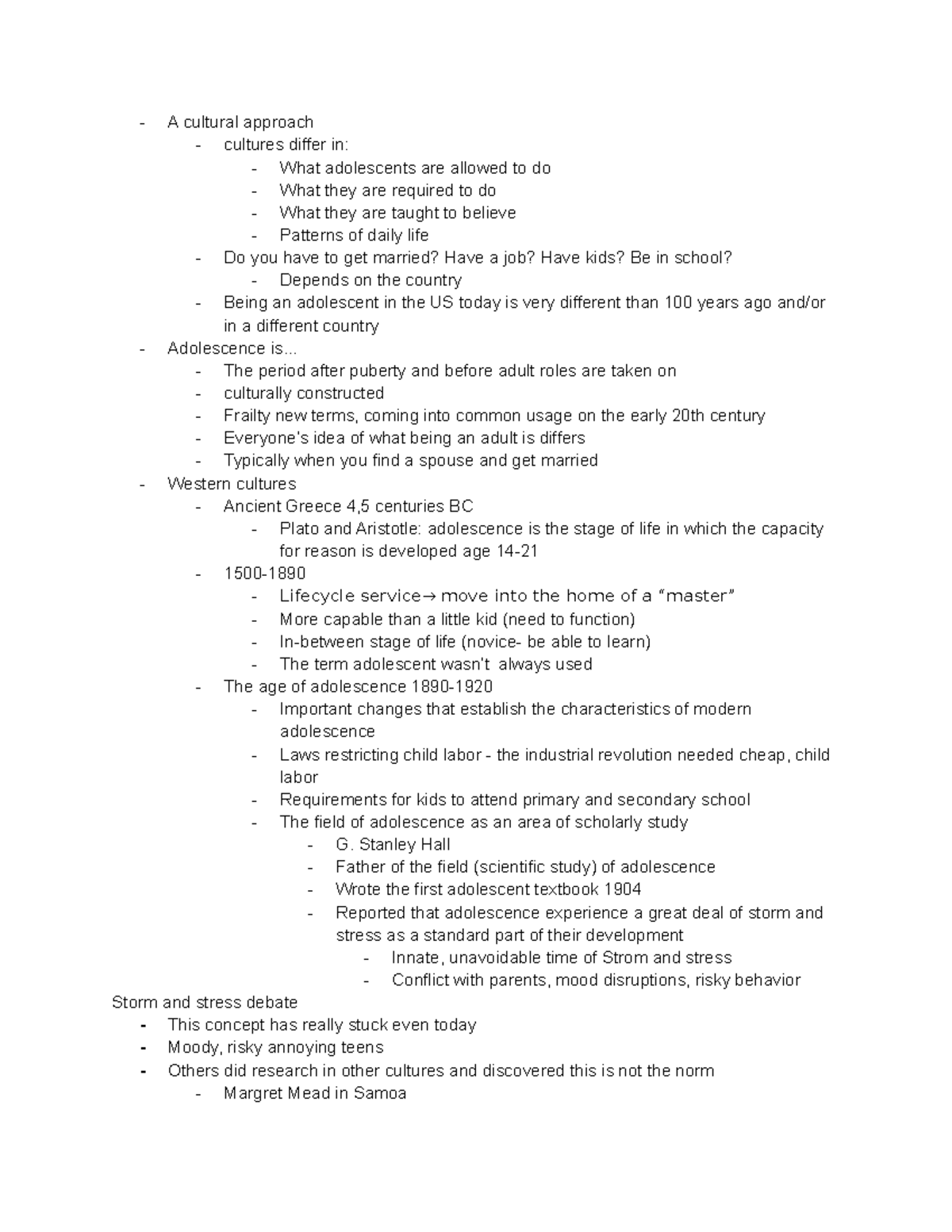Chapter 1 in class - Dr. Fabian - A cultural approach cultures differ ...