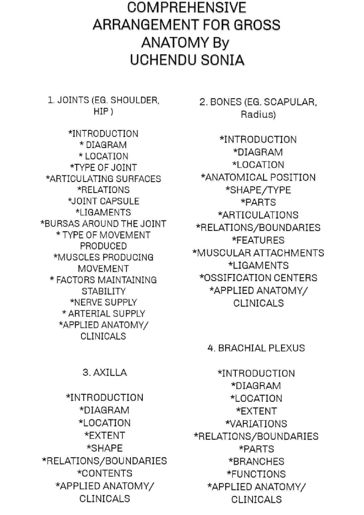 Anatomy Arrangement - IHST 1002 - Studocu