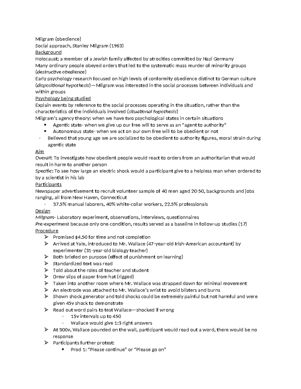 Core+studies-2 5 - AICE SOCIO STUDY GUIDE - Milgram (obedience) Social ...