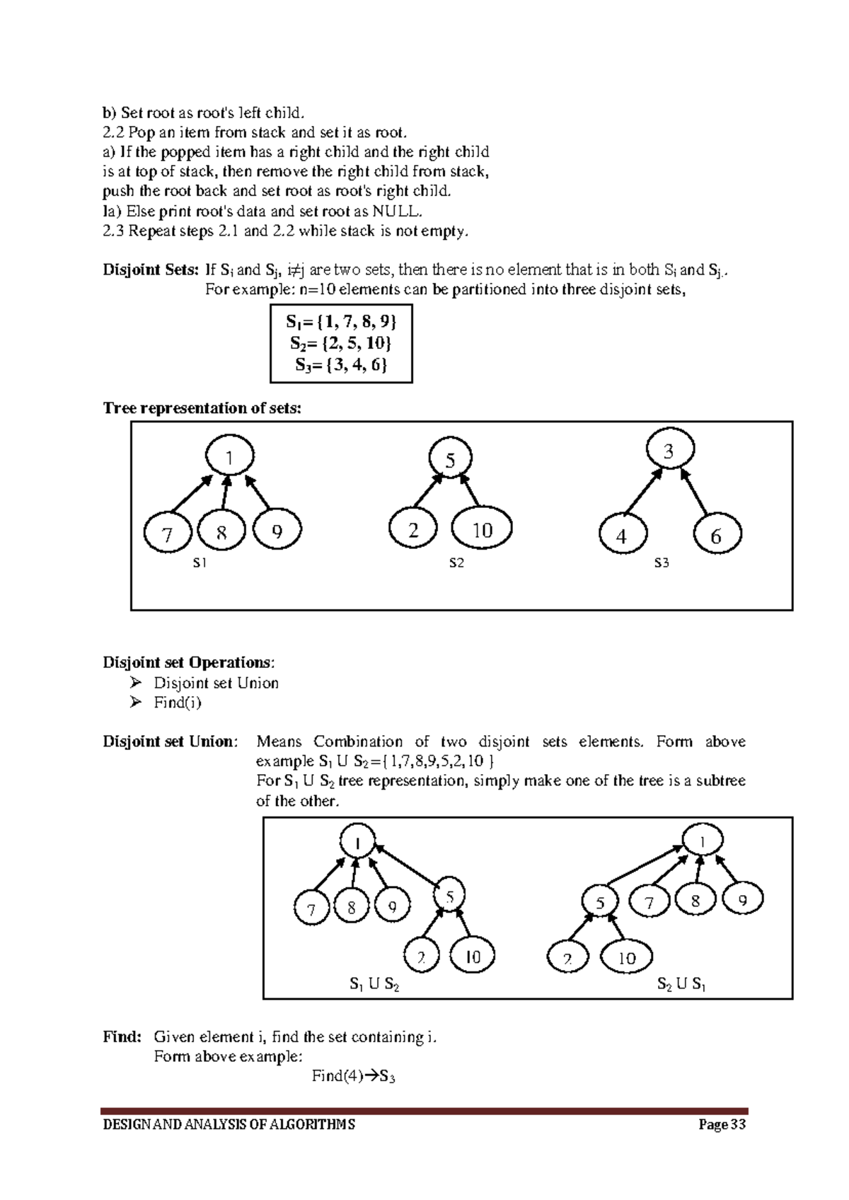 Design and Analysis of Algorithm notes- b) Set root as root's left ...
