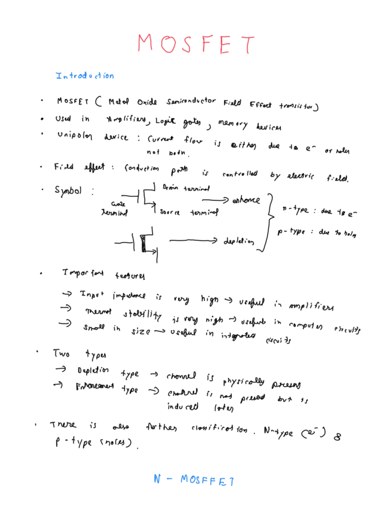 Chapter 2- Mosfet 1 - Chapter 2: MOSFET 2 INTRODUCTION Today’s field of ...