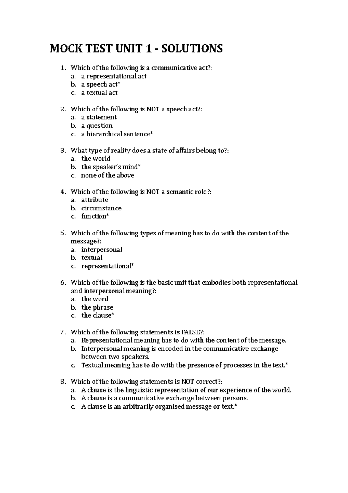 TEST 1 UNIT 1 13 14 sol - Test con soluciones - MOCK TEST UNIT 1 ...
