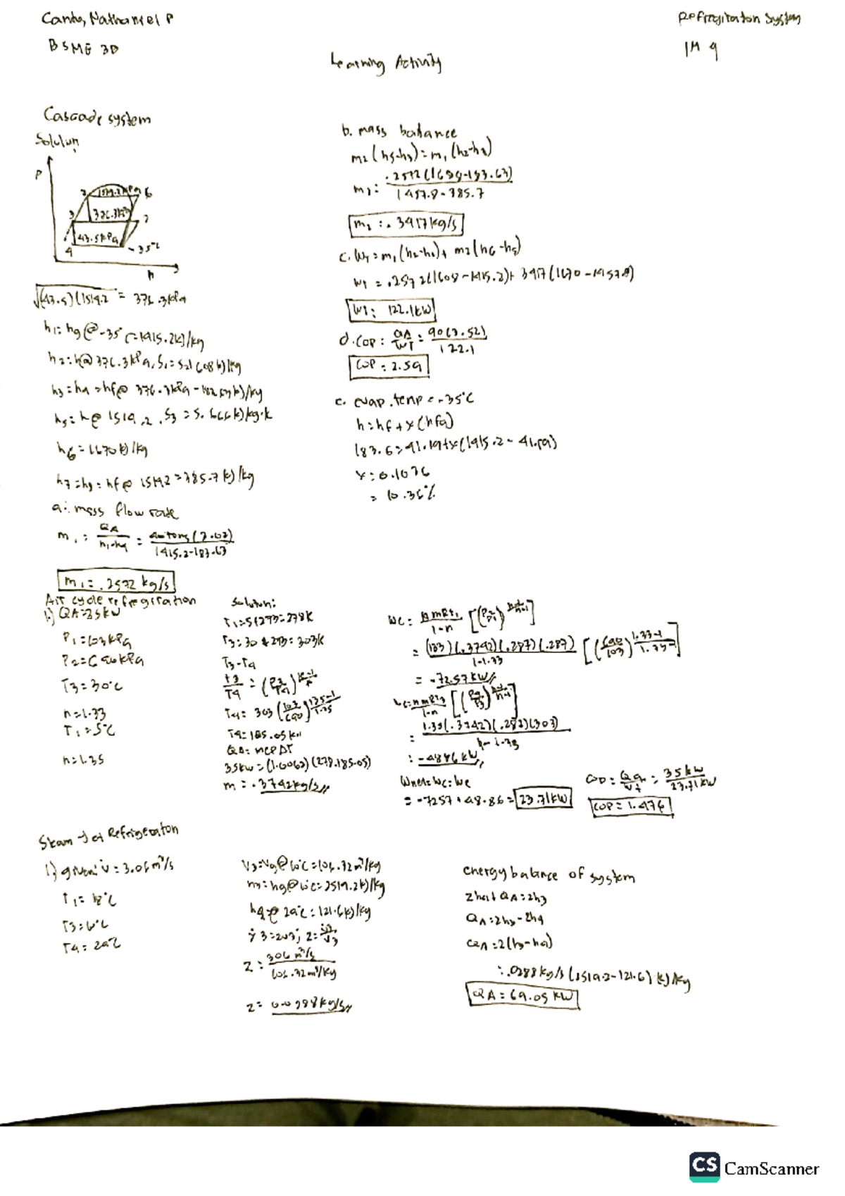 Canto, Nathaniel refrigeration IM4 - Mechanical Engineering ...