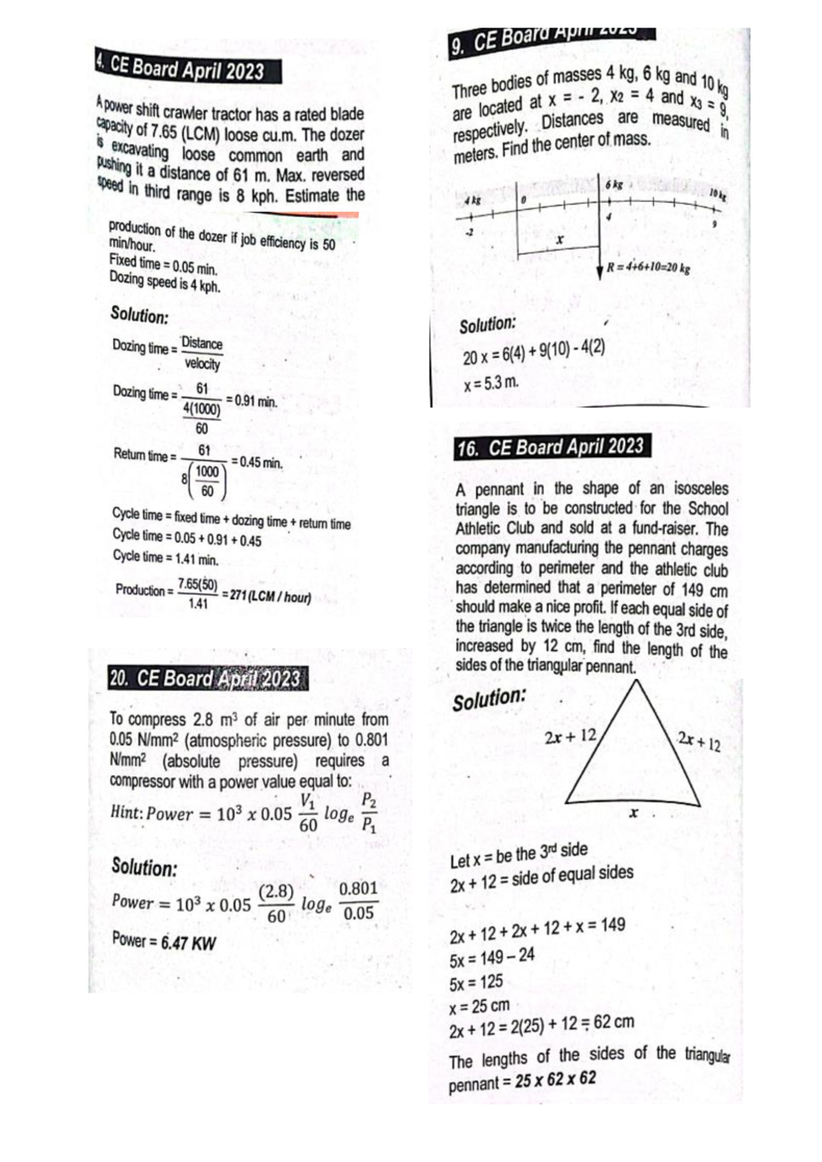 physics board exam - BS CIVIL ENGINEERING - Studocu