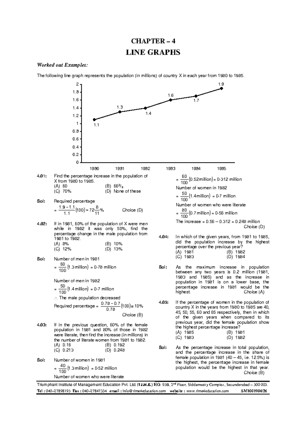 Chapter-4 Line Graphs - Mathematics,statistics and Gk - Triumphant ...