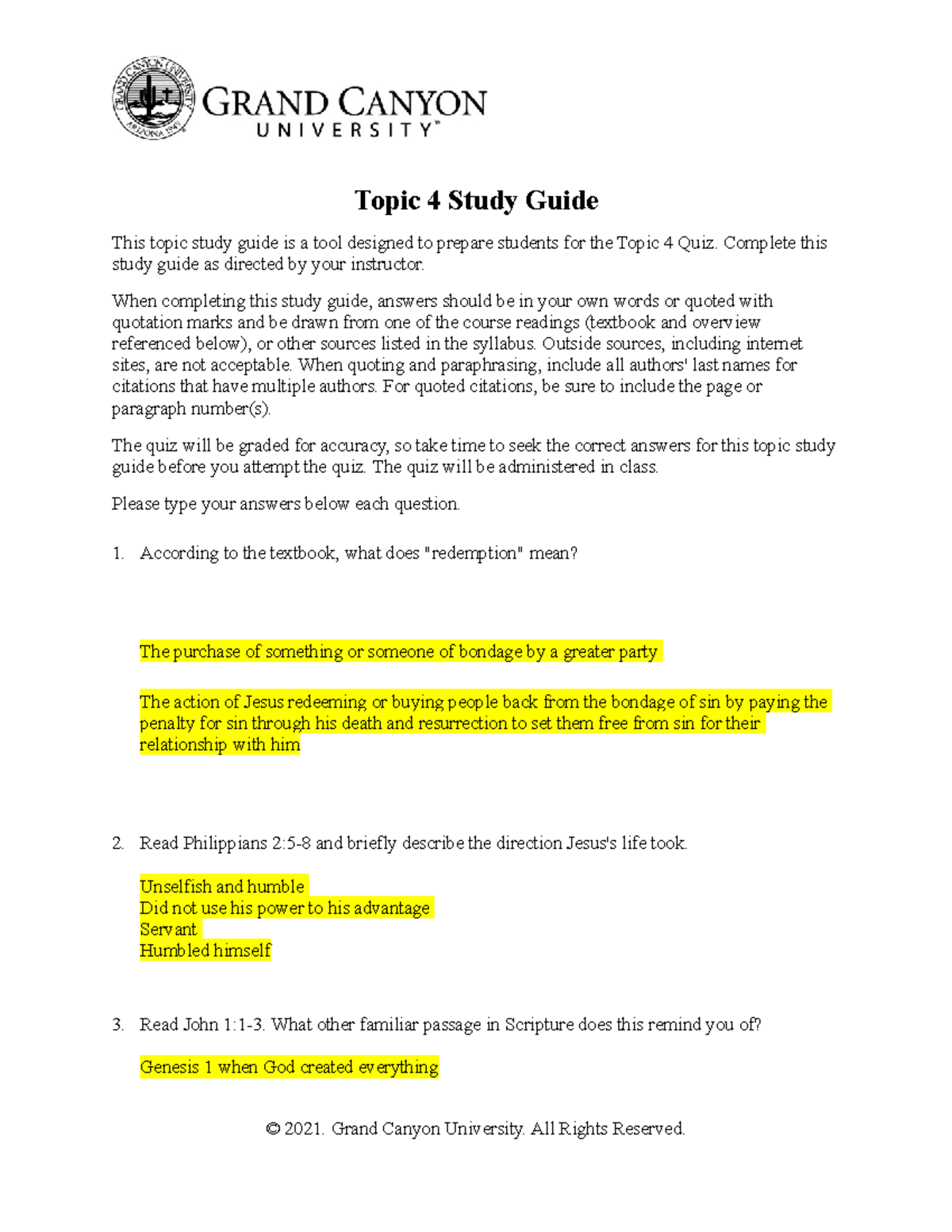 Christian Worldview -Study Guide Topic 4 - Topic 4 Study Guide This ...
