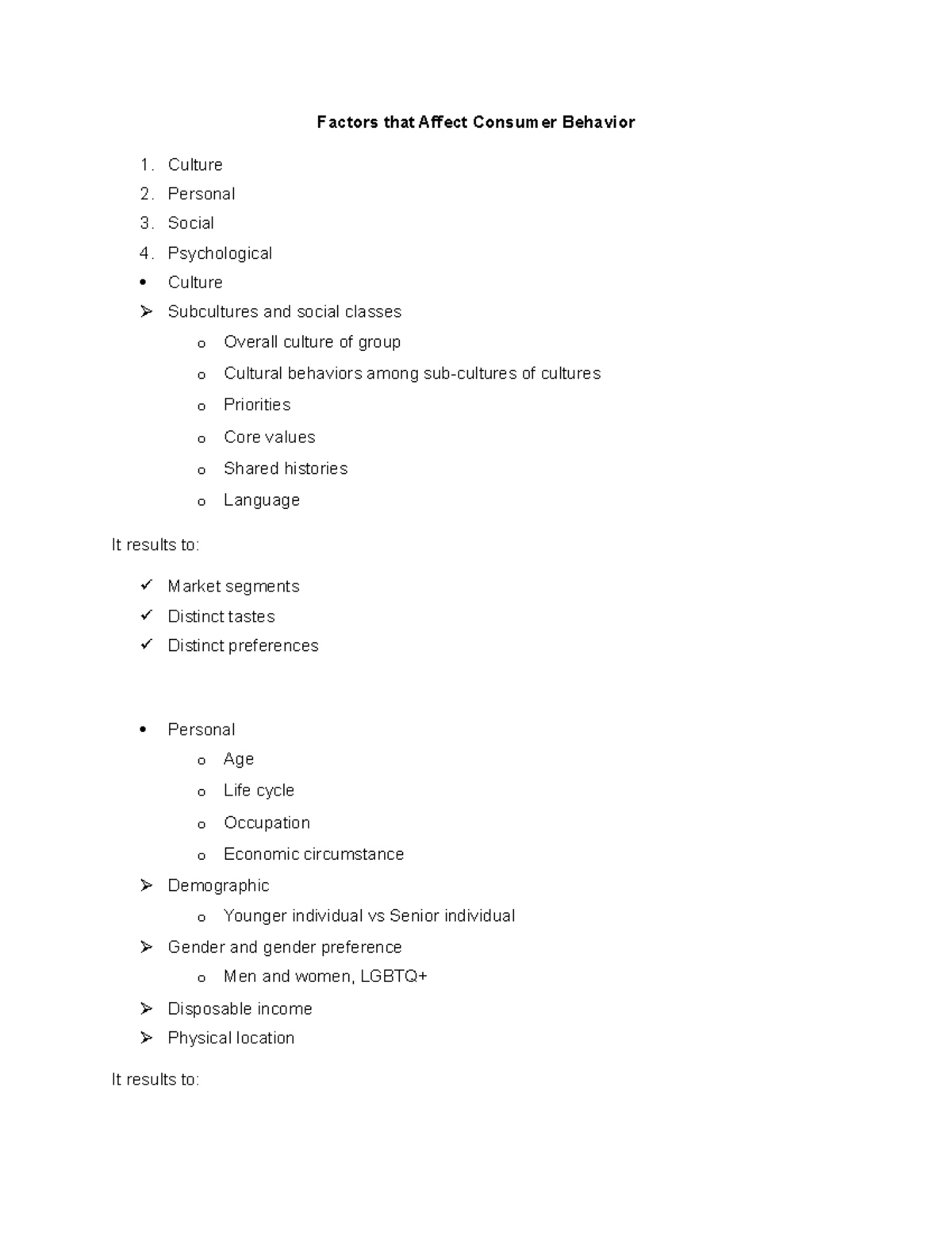 Consumer Behavior AND Amrket Segment - Factors that Affect Consumer ...