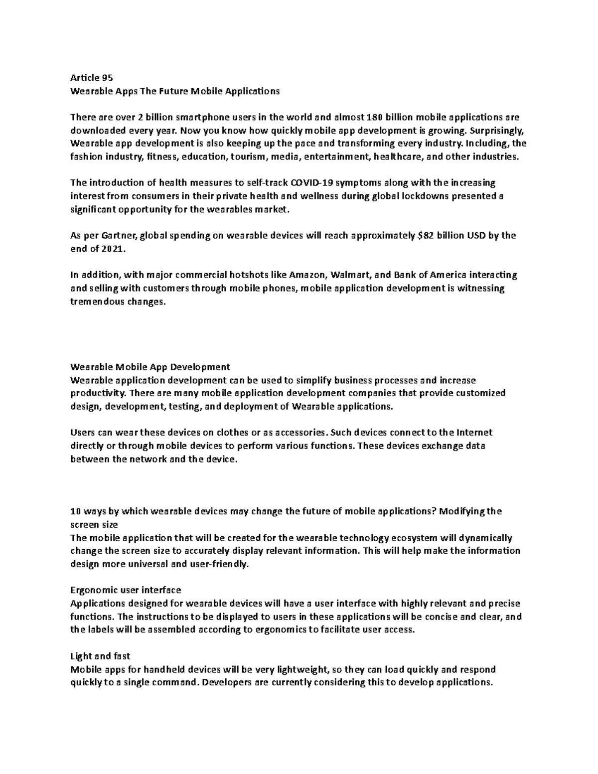 Article 95 - Article 95 Wearable Apps The Future Mobile Applications ...