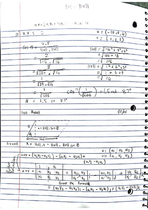 Dot product - MAT 271 - Studocu